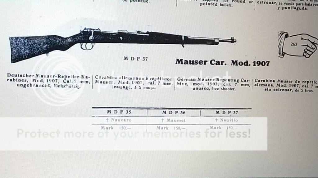 ALFA DWM 1907 Mauser Carbine (Rare Mauser) > Curios & Relics > AR15.COM