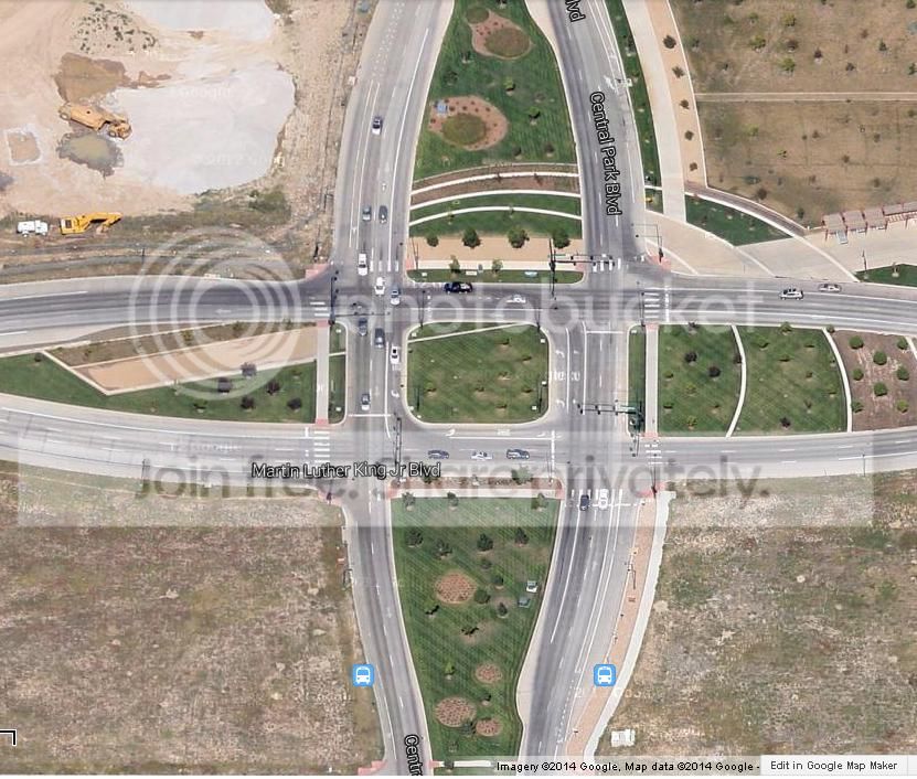 The suburban grid (highway, downtown, transportation, interchange ...